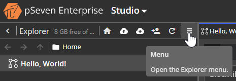 Publishing the workflow as an app - pSeven Enterprise Help