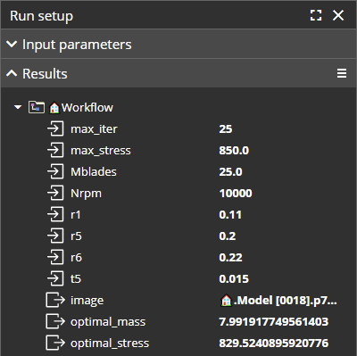 Running workflow and viewing results - pSeven Enterprise Help